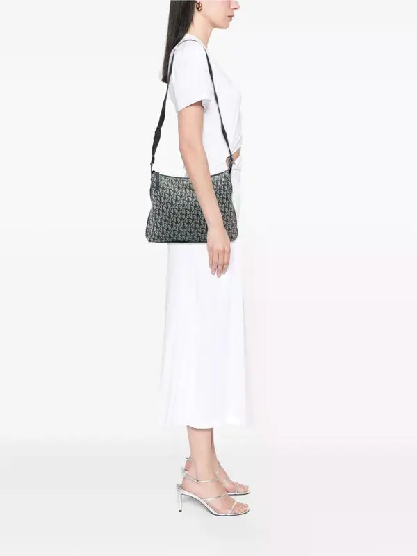 Dior 2011 Diorissimo Trotter Canvas Crossbody Bag - Blue