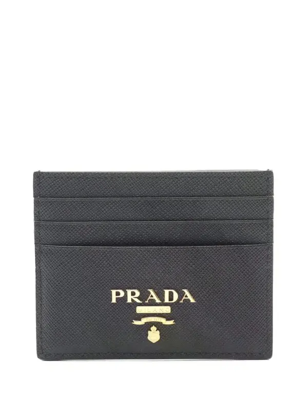 Prada 2010-2025 Saffiano Card Holder - Black