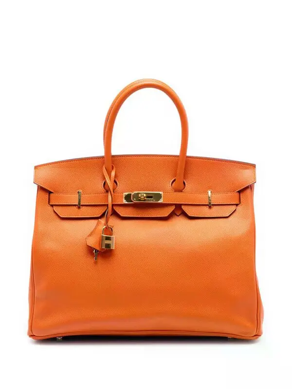 Hermès 2013 Epsom Birkin Retourne 35 Handbag - Orange