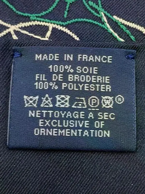 Hermès 2021-2025 A Toute Berline Embroidered Long Silk Twilly
