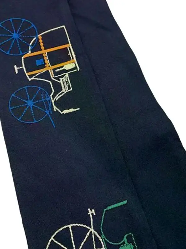 HermèS 2021-2025 A Toute Berline Embroidered Long Silk Twilly