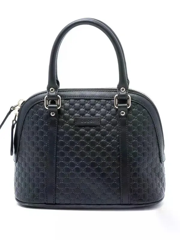 Gucci 2016-2026 Mini Microguccissima Dome Satchel - Black