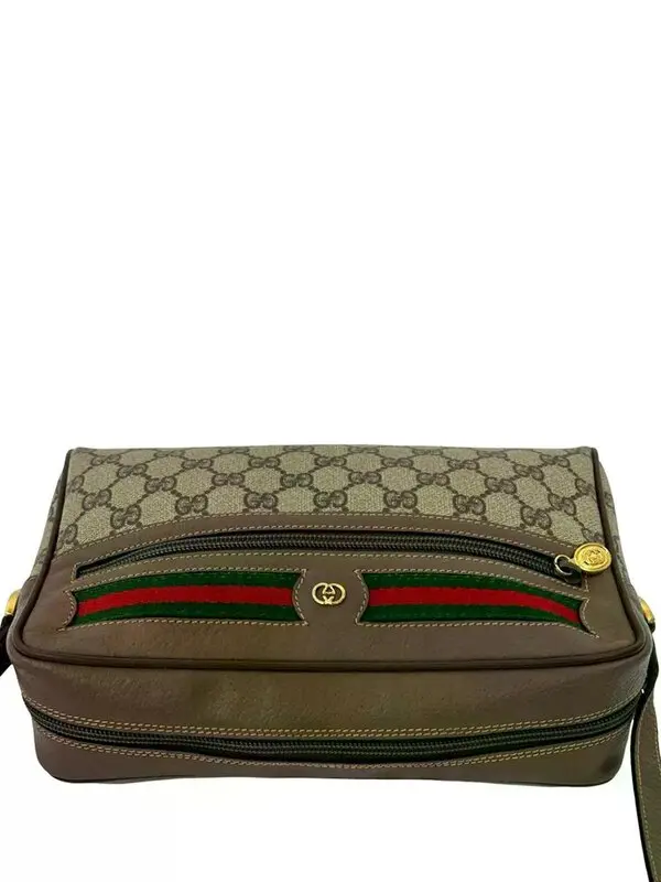 Gucci Gg Supreme Web Crossbody Bag