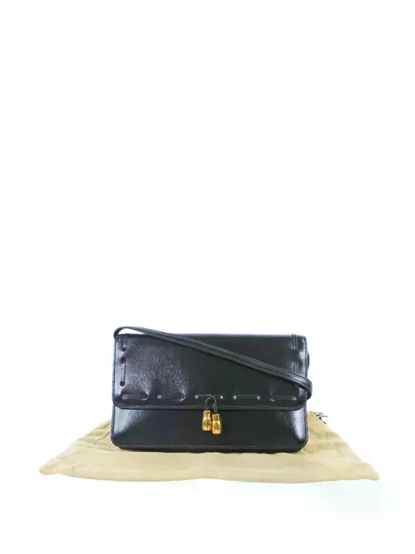 Hermès 1985 Calfskin Tassel Shoulder Bag - Black
