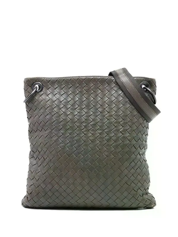 Bottega Veneta 2012-2026 Nappa Intrecciato Crossbody Bag - Brown