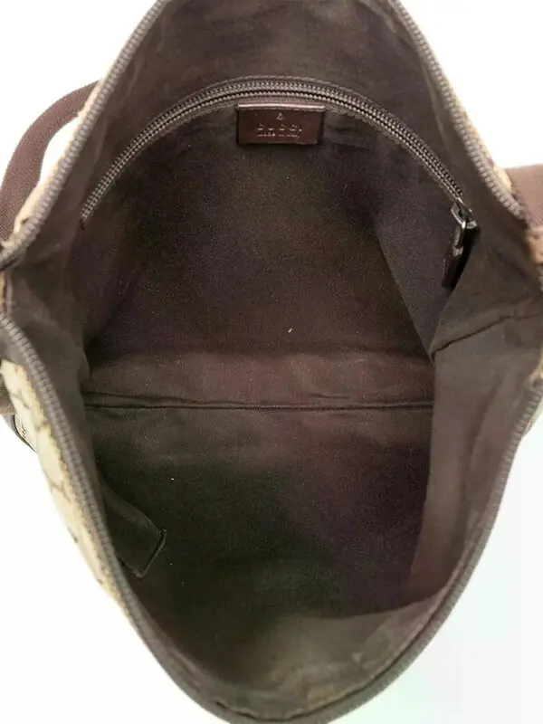 Gucci Gg Canvas Crossbody Bag - Brown