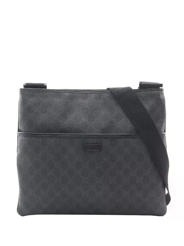 Gucci 2000-2015 Gg Supreme Crossbody Bag - Grey