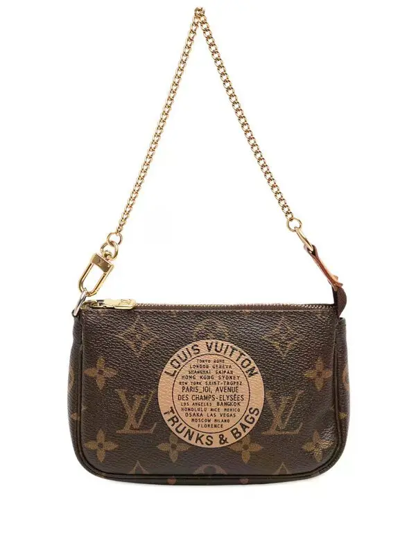 LOUIS VUITTON 2007 Monogram Trunks And Bags Mini Pochette Accessoires - Brown