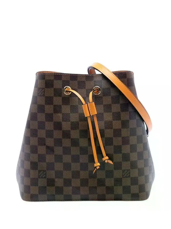 LOUIS VUITTON Damier Ebene Neonoe Mm Bucket Bag - Brown