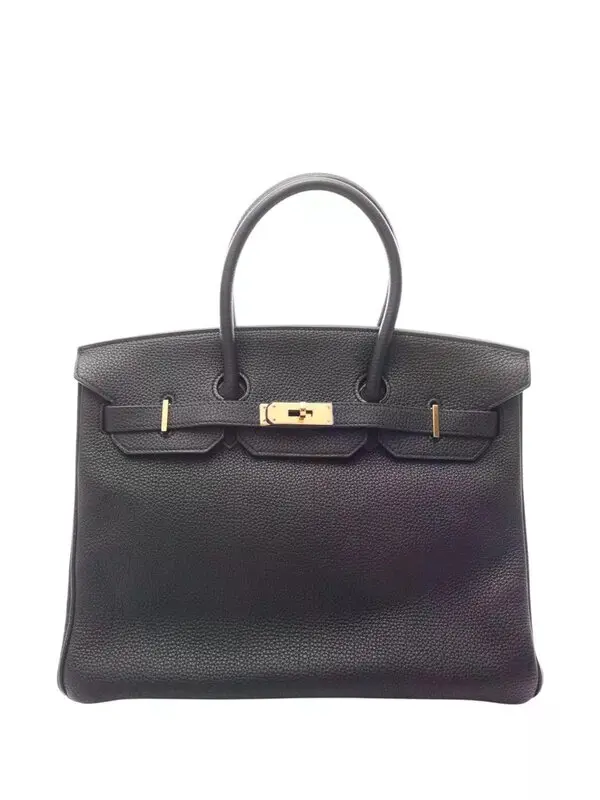 Hermès 2009 Togo Birkin 35 Handbag - Black
