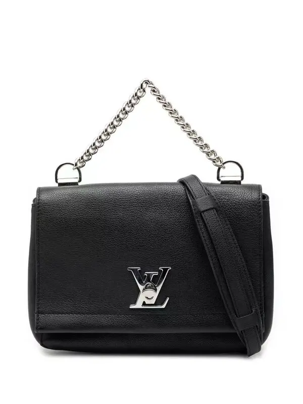 LOUIS VUITTON 2017 Leather Lockme Ii Bb Satchel - Black