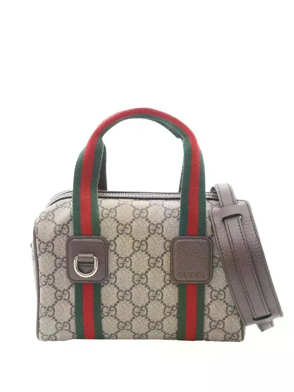Gucci Gg Supreme Mini Ophidia Handbag 2016-2025 - Brown