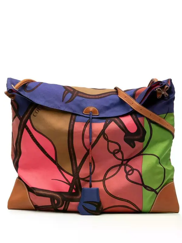 Hermès 2013 Silk And Barenia Coup De Fouet Silky City 38 Crossbody Bag - Multicolour