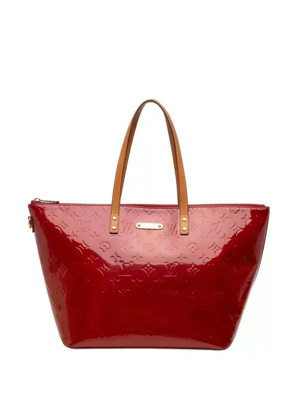 LOUIS VUITTON 2007-2020 Monogram Vernis Bellevue Gm Tote Bag - Red