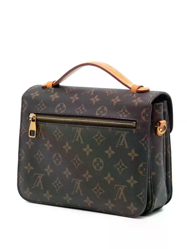 LOUIS VUITTON 2016 Monogram Pochette Metis Satchel - Brown