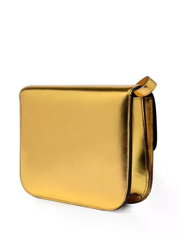 Celine 2000-2025 Medium Classic Box Crossbody Bag - Gold