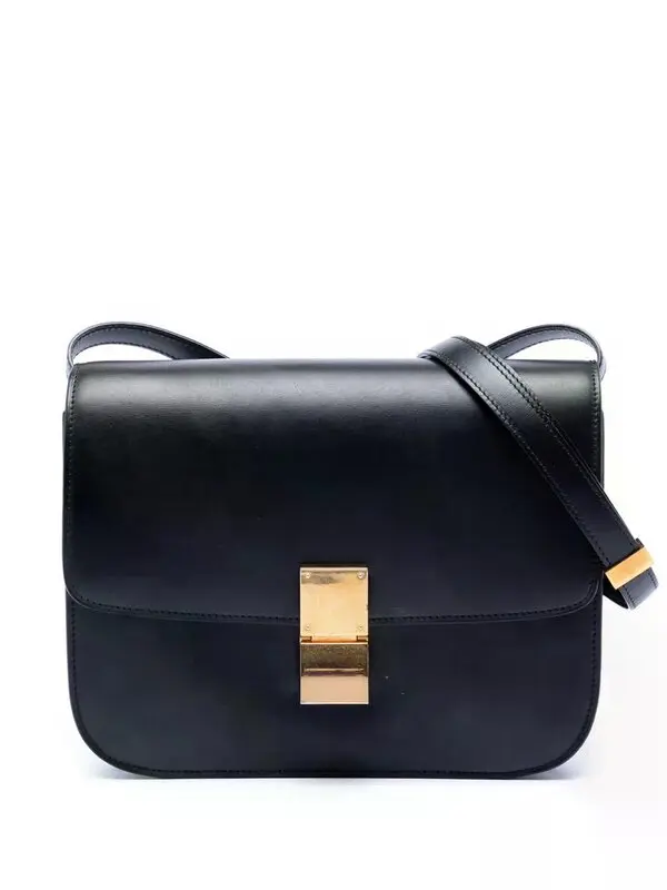 Celine 2010-2025 Medium Calfskin Classic Box Crossbody Bag - Black