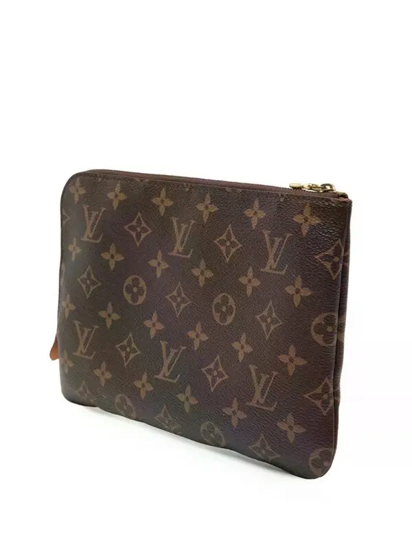 LOUIS VUITTON 2018 Monogram Etui Voyageur Pm Clutch - Brown