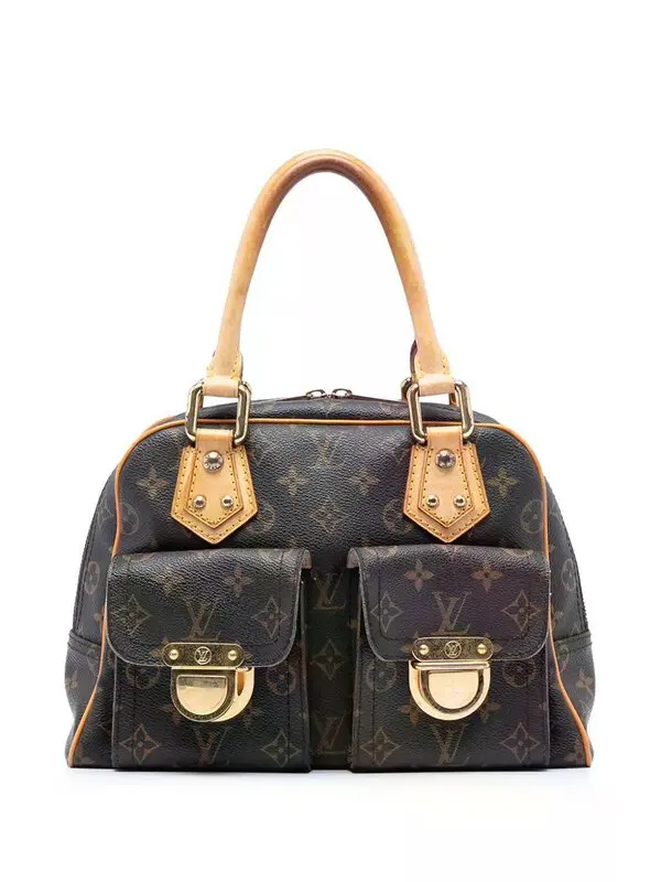 LOUIS VUITTON 2005 Monogram Manhattan Pm Handbag - Brown