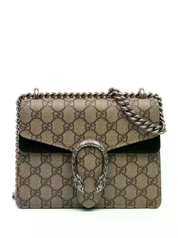 Gucci 2000-2015 Small Gg Supreme Dionysus Crossbody Bag - Brown