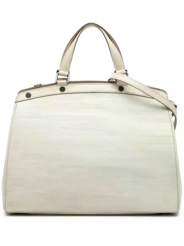 LOUIS VUITTON 2000-2020 Epi Brea Gm Satchel - White