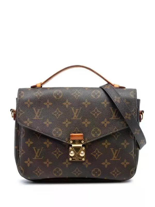 LOUIS VUITTON 2016 Monogram Pochette Metis Satchel - Brown