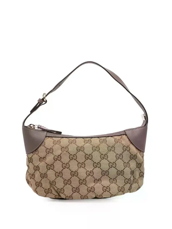 Gucci 2000-2015 Gg Canvas Web Handbag - Purple