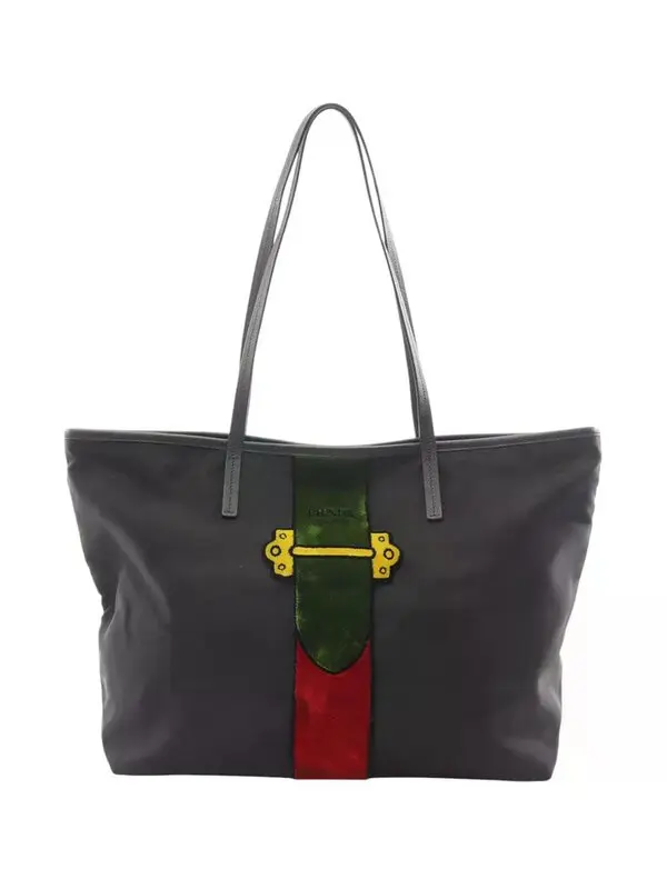 Prada 2010-2025 Caillet Trompe-l'oeil Tote Bag - Black