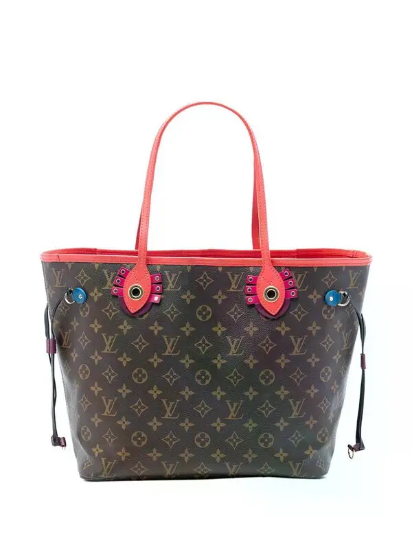 LOUIS VUITTON 2015 Monogram Totem Neo Neverfull Mm Tote Bag - Brown
