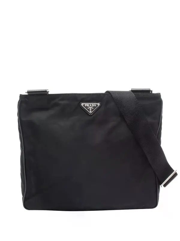 Prada 2013-2025 Tessuto Crossbody Bag - Black