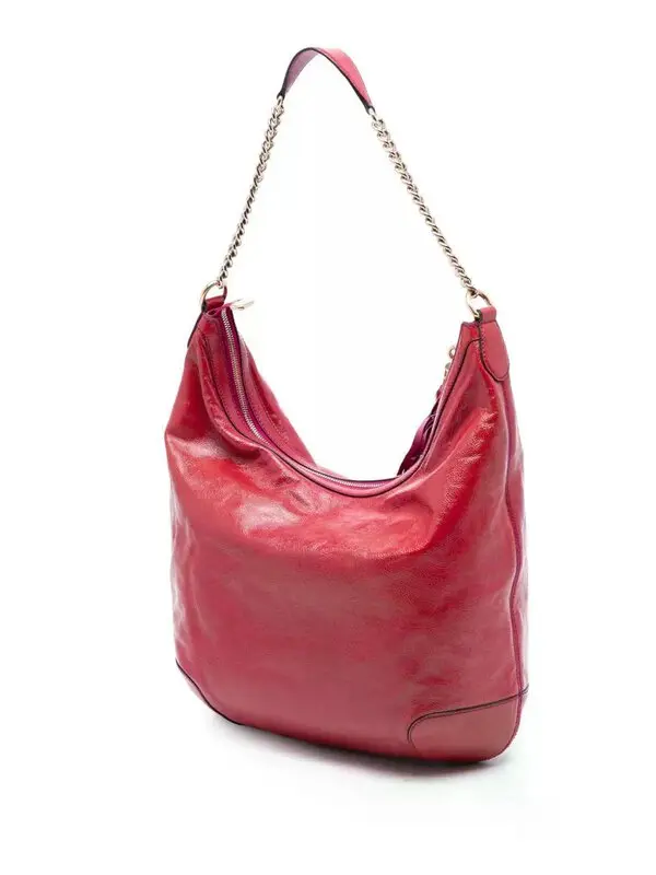 Gucci 2016-2025 Patent Soho Shoulder Bag - Red
