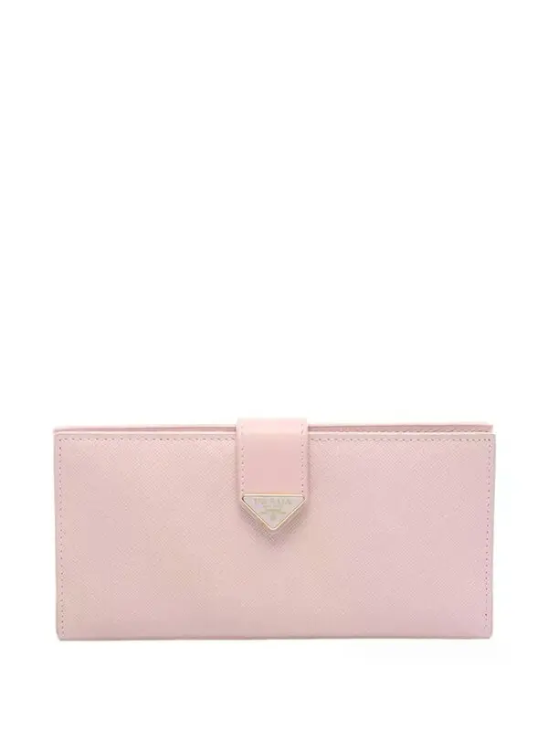 Prada 2010-2025 Saffiano Wallet Long Wallets - Pink