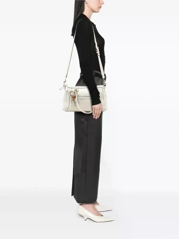 Gucci 2016-2026 Pebbled Calfskin Bella Satchel - White
