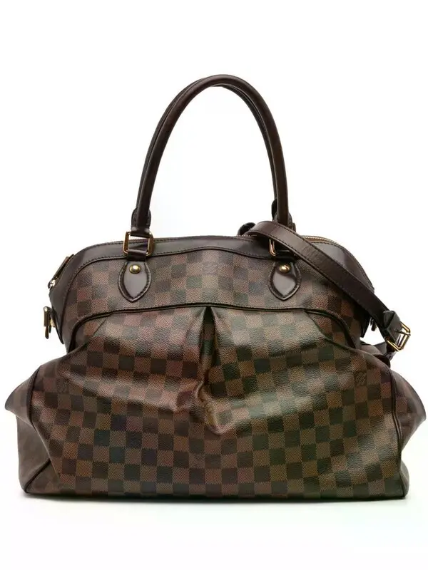 LOUIS VUITTON 2009 Damier Ebene Trevi Gm Satchel - Brown