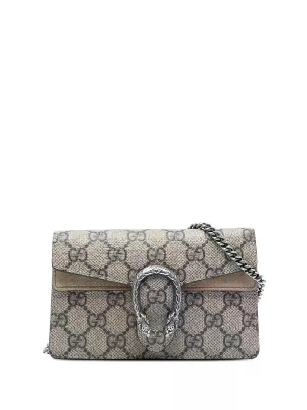 Gucci 2016-2026 Mini Gg Supreme Dionysus Crossbody Bag - Brown