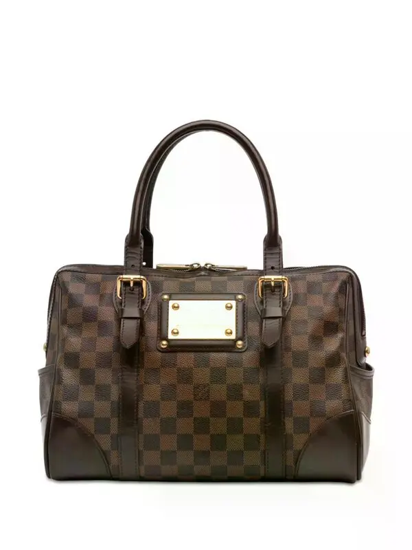 LOUIS VUITTON 2008-2011 Damier Ebene Berkeley Handbag - Brown