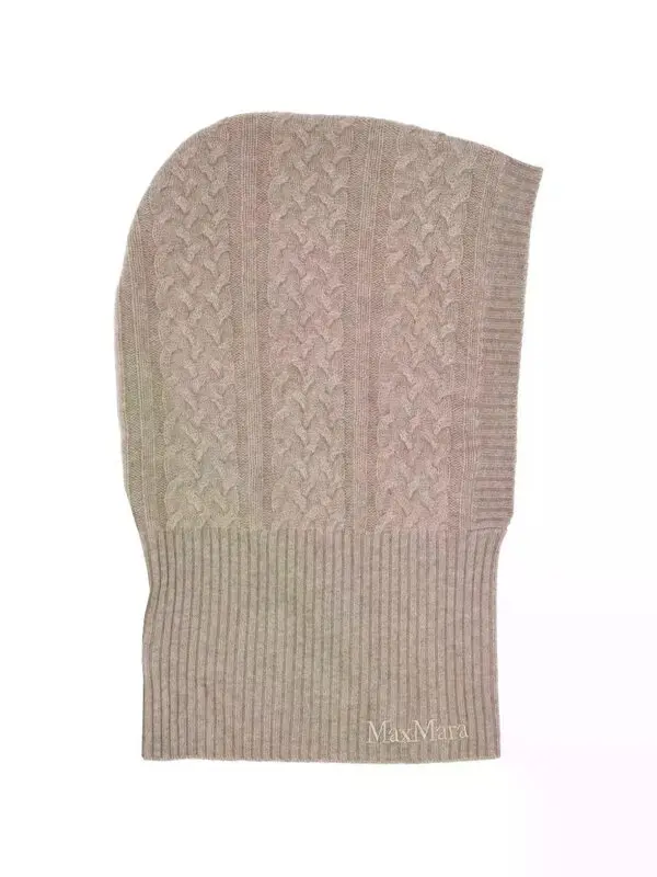 Max Mara Cable-knit Balaclava