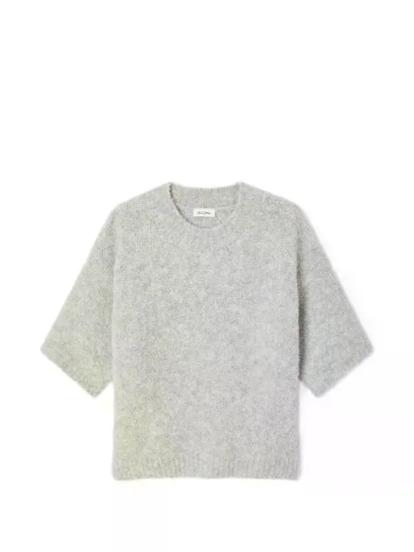 American Vintage Zolly Short-sleeves Sweater - Grey