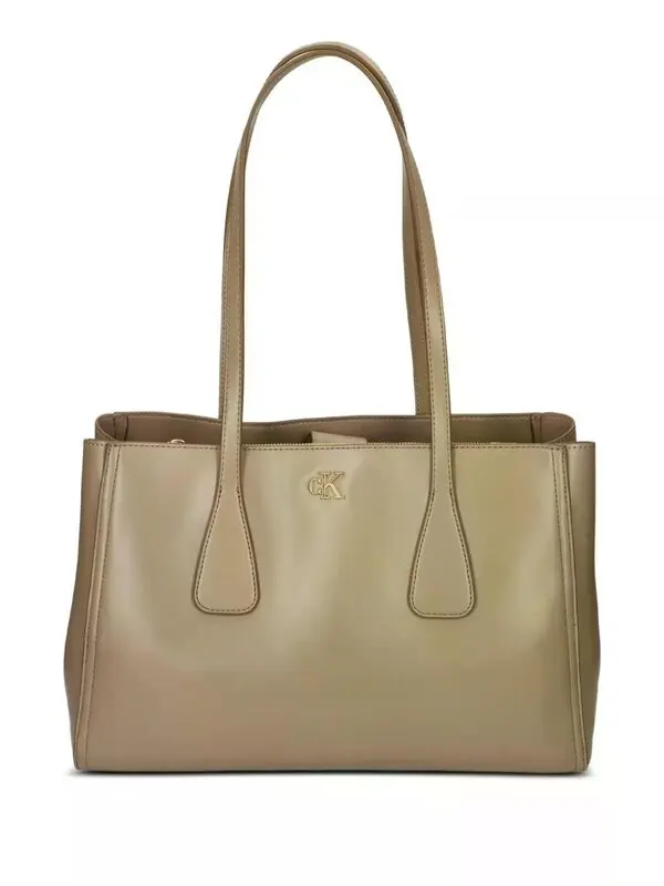 Calvin Klein Logo-detail Tote Bag - Neutrals