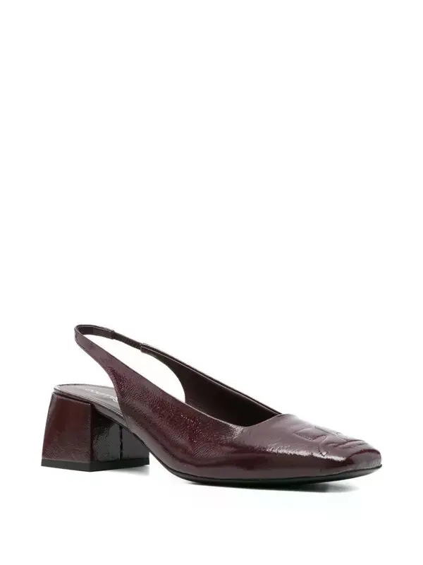 COURREGES Ac Block-heel Slingback Pumps