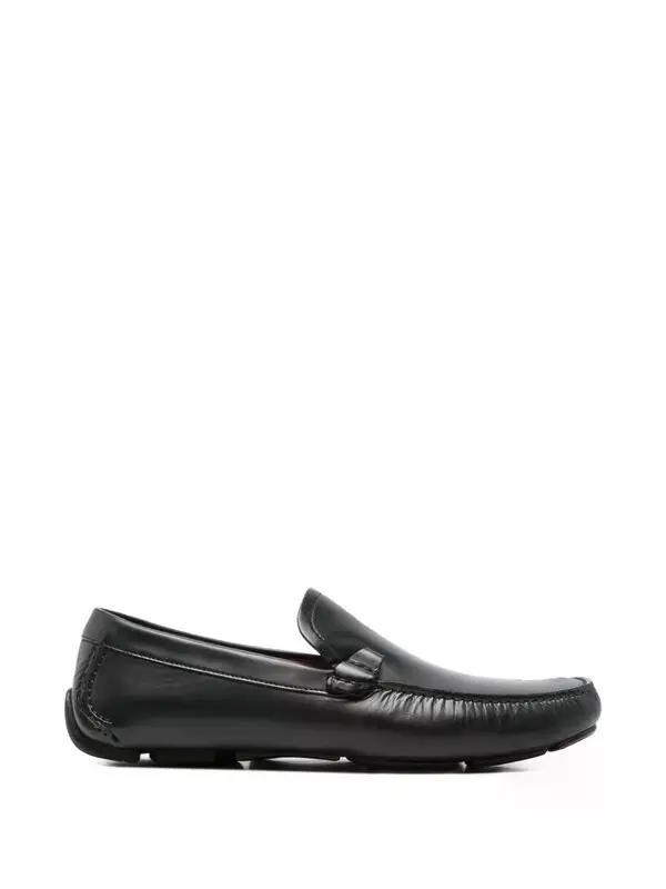 FERRAGAMO Leather Loafers - Black