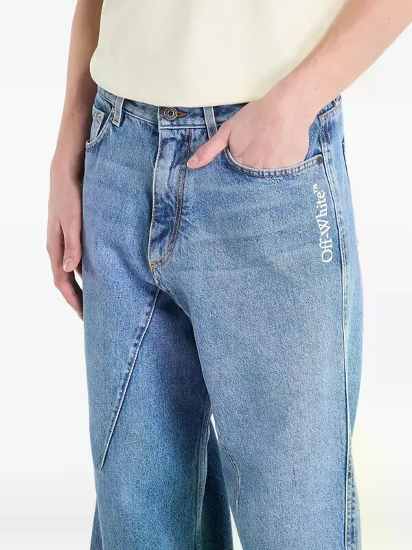 Off-White Wide-leg Jeans - Blue