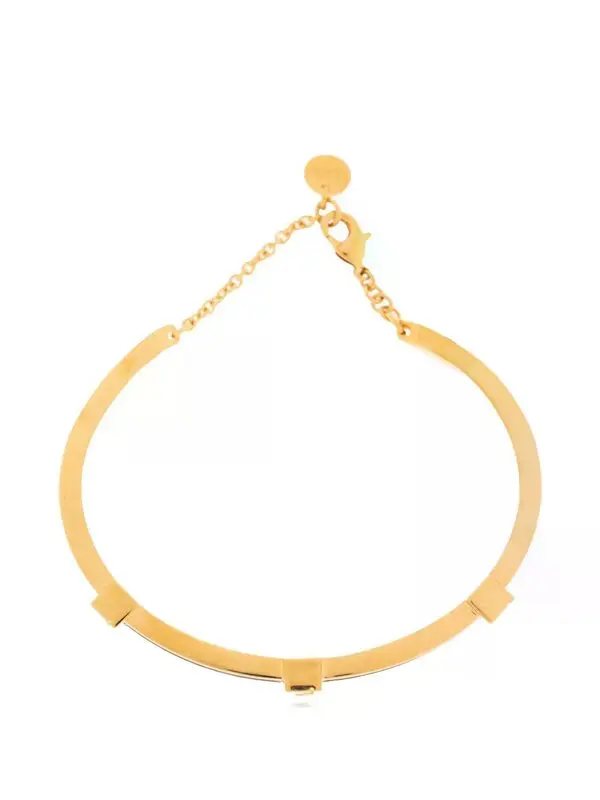 Fendi Logo Bangle Bracelet - Gold