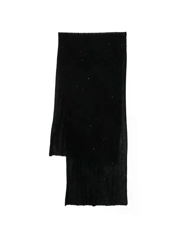 GENTRYPORTOFINO Sequin Scarf - Black