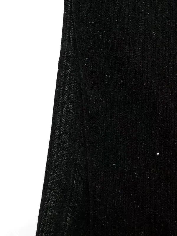 GENTRYPORTOFINO Sequin Scarf - Black
