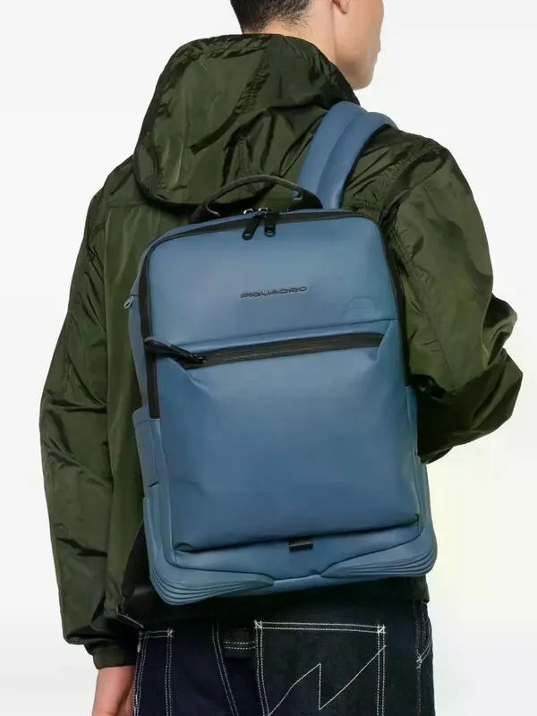 PIQUADRO Corner 2.0 Zip Backpack - Blue