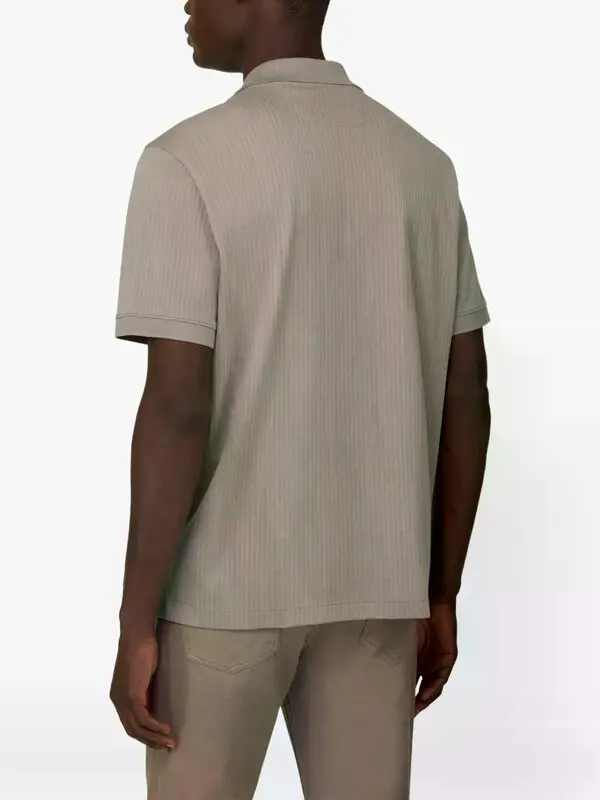 Boggi Milano Pima Cotton Jacquard Polo Shirt