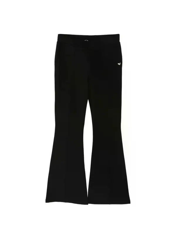 Liu Jo Milanese Appliqué Flared Trousers - Black