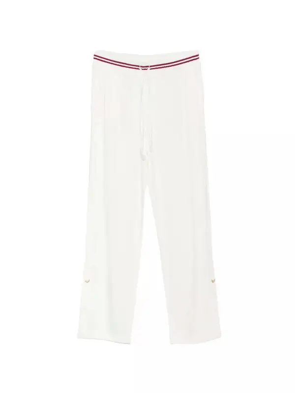 Liu Jo Interlock Drawstring Striped Track Pants