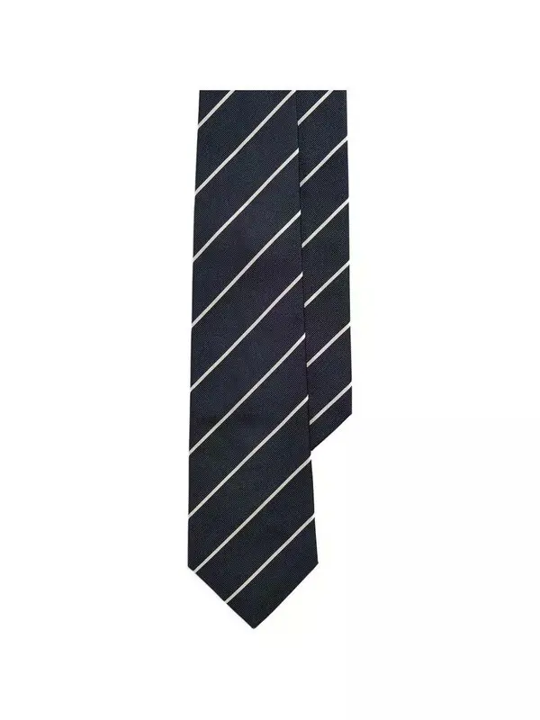 Ralph Lauren Purple Label Striped Tie - Blue
